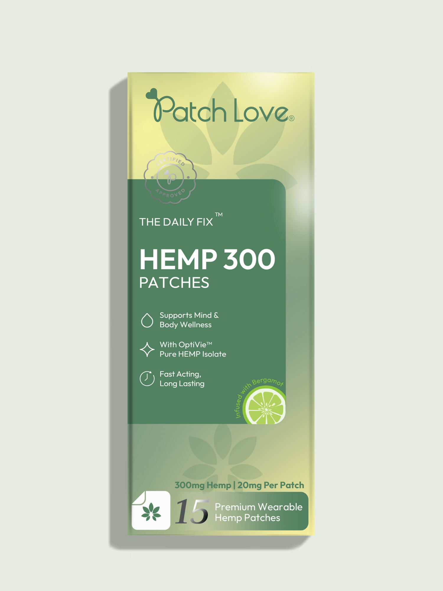 Hemp Patch - 300mg Pure Hemp for Daily Calm & Support | Patch Love